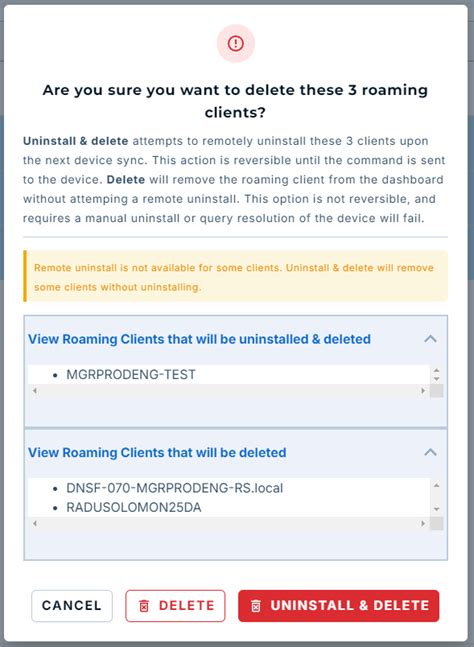Uninstall Windows Roaming Client V2 0 1 Or Higher DNSFilter