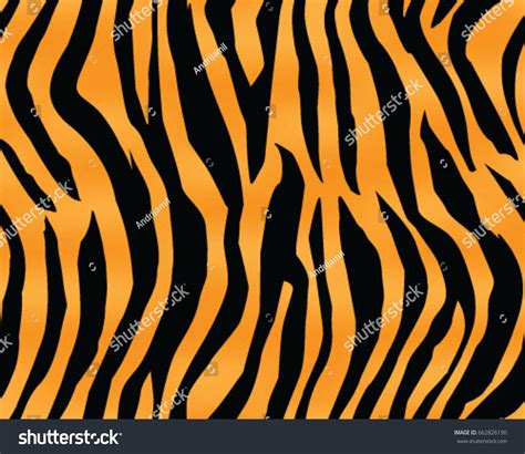 호랑이 패턴 인쇄 줄무늬 피부 텍스처 스톡 벡터로열티 프리 662826190 Shutterstock