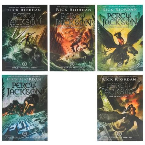 The New 2022 No Box Percy Jackson Complete Boxed Set Of 5 Book By Rick