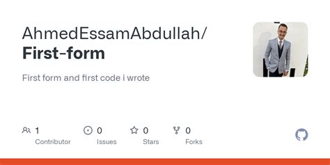 GitHub AhmedEssamAbdullah First Form First Form And First Code I Wrote