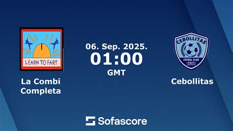La Combi Completa Vs Cebollitas Live Score H2h And Lineups Sofascore