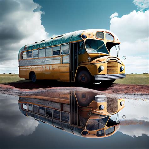 Premium Photo Classic Bus On Road