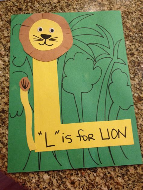 L Is For Lion Letter Activity