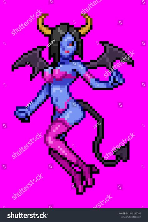 Pixel Art Succubus Monster That Can Stock Illustration Shutterstock