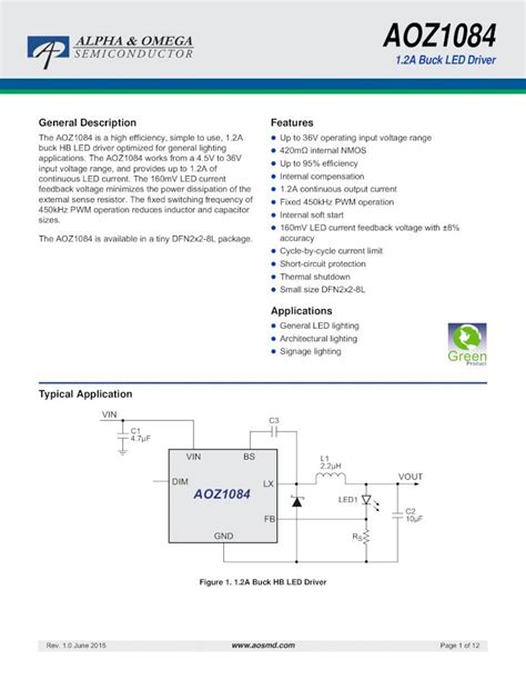 Pdf 12a Buck Led Driver · 12a Buck Led Driver General Description
