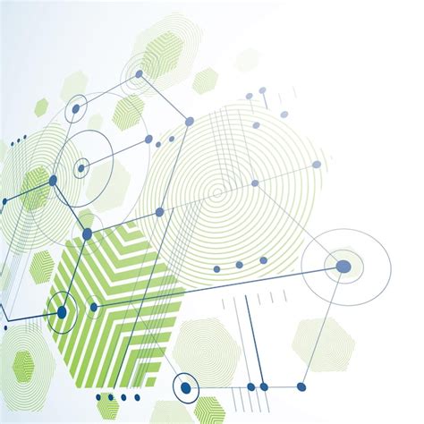 3d 벡터 Bauhaus 추상 녹색 배경은 그리드와 겹치는 단순한 기하학적 요소 육각형 및 선으로 만들어졌습니다 레트로 스타일 아트웍 광고 포스터용 그래픽 템플릿