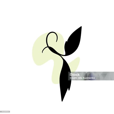 추상적인 둥근 지점이 있는 분기 예술적인 꽃 미니멀한 프린트 파스텔 방울이 있는 식물의 고립된 블랙 실루엣 잎 아크릴 잉크 방울