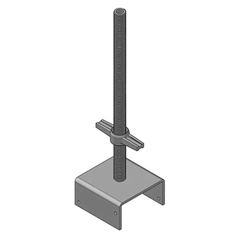 China Galvanized Adjustable Hollow Screw Jack Base Manufacturer And