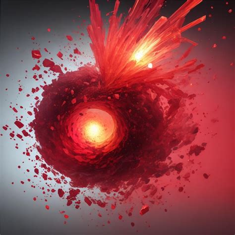 Premium Photo Gradient Red Particles Background