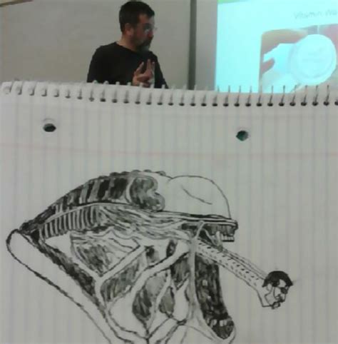 Bored In Class Drawing