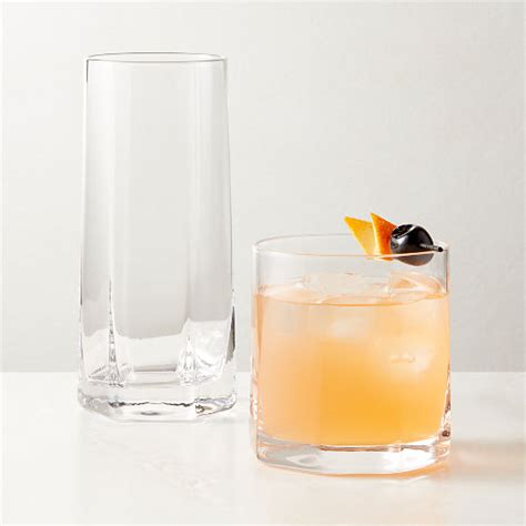 Modern Drinkware And Glassware Sets Unique Drinking Glasses And Tumblers Cb2