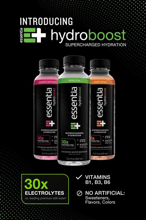 Essentia Hydroboost Enhanced Water 30x More Electrolytes