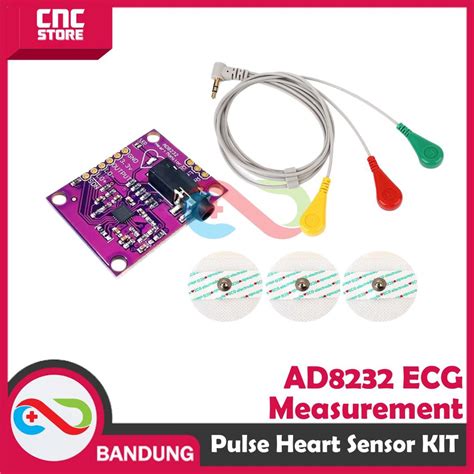 Jual Ad8232 Ecg Measurement Pulse Heart Sensor Module Kit Shopee