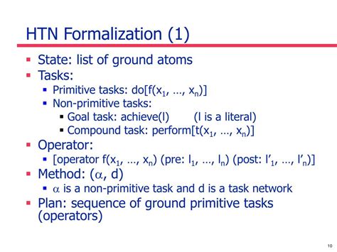 ppt hierarchical task network htn planning powerpoint presentation