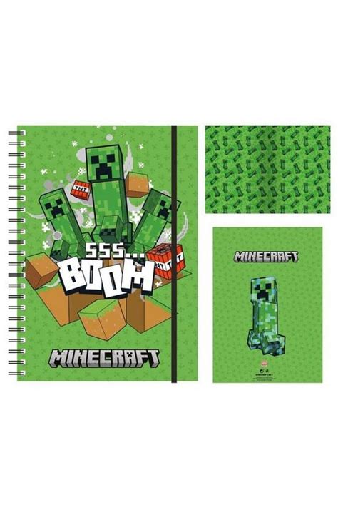 Stationery A5 Wirebound Notebook Minecraft