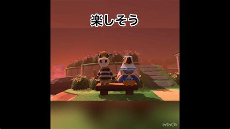 セバスチャンとマキバスターちゃんがデート Shorts あつ森 Animal Youtube