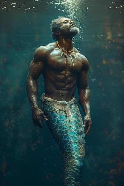 Free Photo Dreamy Mermaid Underwater