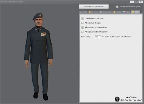 Enhanced PlayerModel Selector