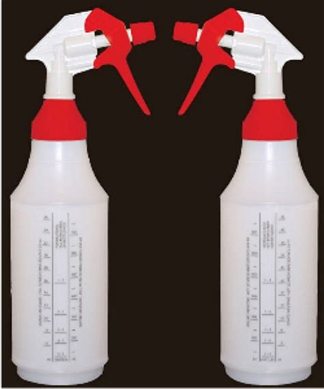 Wide Mouth Spray Bottle 32 Oz Inc Solution Gauge 2 Bottle Pack
