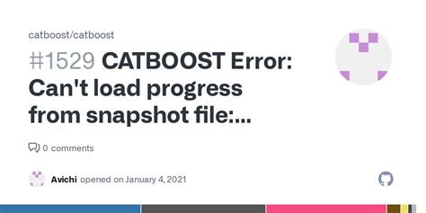 Catboost Error · Issue 1529 · Catboostcatboost · Github