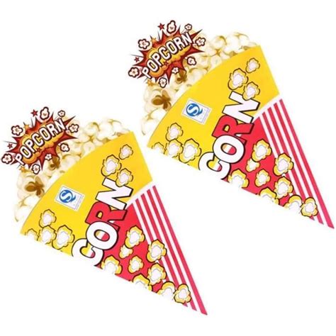 100 Pièces Conteneur De Collation De Pop Corn Conteneurs Pour La