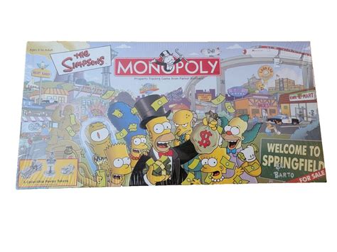 The Simpsons Monopoly Board Game 2001 Usaopoly Parker Brothers Hasbro