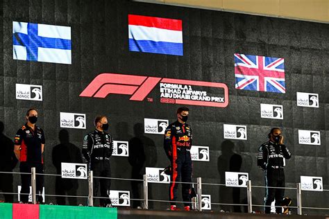 2020年f1第17戦アブダビgp 表彰式 Autosport Web
