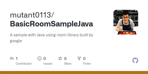 Github Mutant Basicroomsamplejava A Sample With Java Using Room Library Built By Google