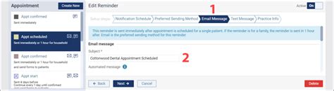 Editing The Subject Line In Patient Communication Emails Dentrix Ascend