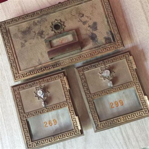 Reserved Vintage Post Office Box Door Lot 269 299 And F Etsy Key