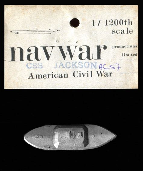 Navwar 1 1200 Acw Naval Ac57 Css Jackson Ironclad Ram X 1