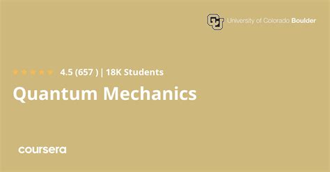 Quantum Mechanics Coursya