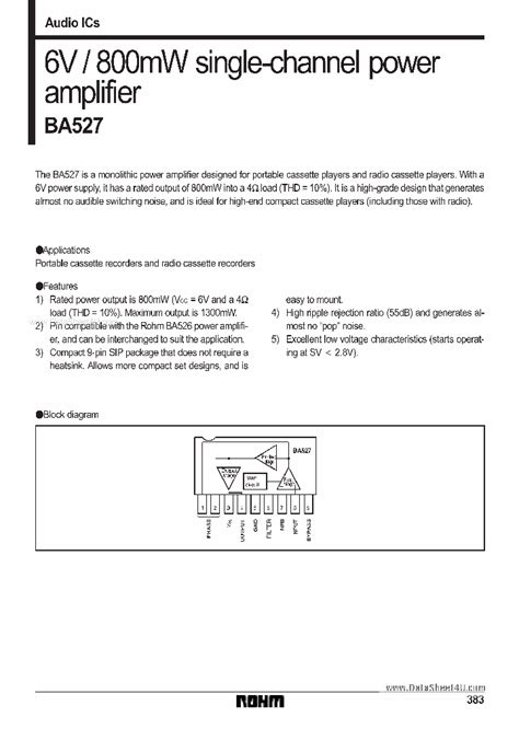 BA527_4270509.PDF Datasheet Download --- IC-ON-LINE