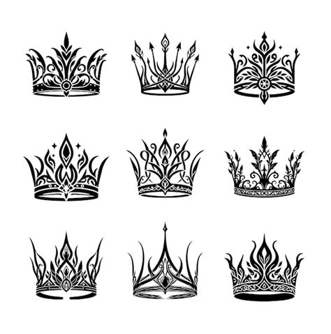 Premium Vector Elven Style Crowns