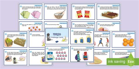 Weight Challenge Cards Lehrer Gemacht Twinkl