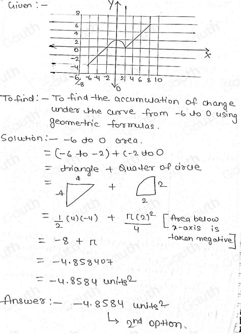 solved a piecewise function made up of two line segments and one