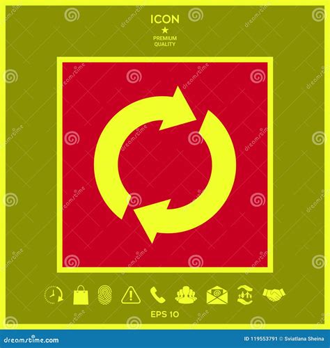 Reset Button Reload Arrows Stock Vector Illustration Of Circular