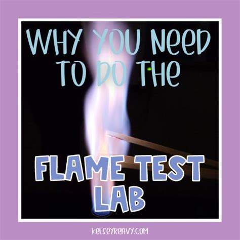 Why You Need To Do The Flame Test Lab In Your High School Chemistry