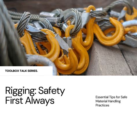 Toolbox Talk Rigging Equipment For Material Handling City Toolbox Talk Rigging Equipment For Material Handling City