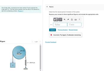Answered The 23 Kgkg Disk Is Pinned At Its Mass Bartleby
