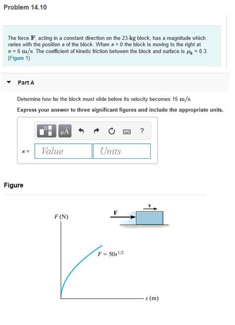 Solved Problem The Force F Acting In A Constant Chegg