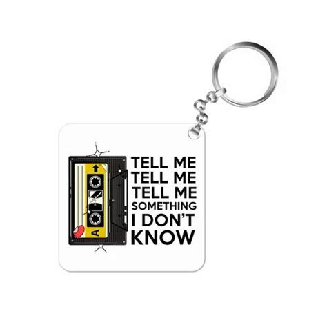 Selena Gomez Keychain Tell Me Something I Dont Know At Rs 199 00