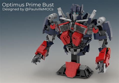 Lego Moc Optimus Prime Bust By Paulvillemocs Rebrickable Build With