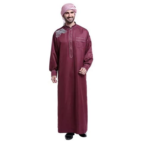 Missky Arab Muslim Clothing For Men Arab Male People Dress Thobe Arabic