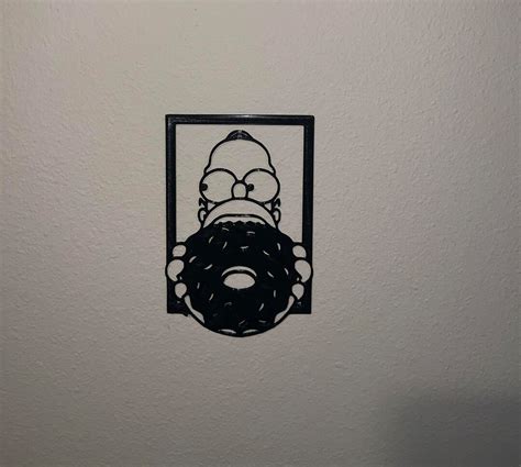 Homer Simpson Eating Donut Wall Art Made In Usafun And Unique Home Or