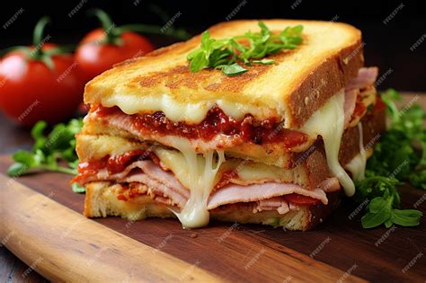 Premium Photo Classic Chicken Cordon Bleu Sandwich