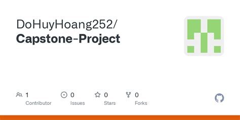 Github Dohuyhoang252capstone Project