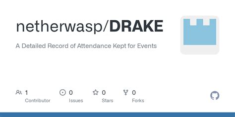 GitHub Netherwasp DRAKE A Detailed Record Of Attendance Kept For Events