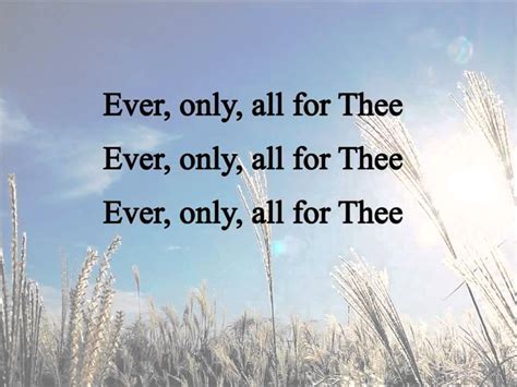 Take My Life And Let It Be Hymn Charts With Lyrics Contemporary YouTube