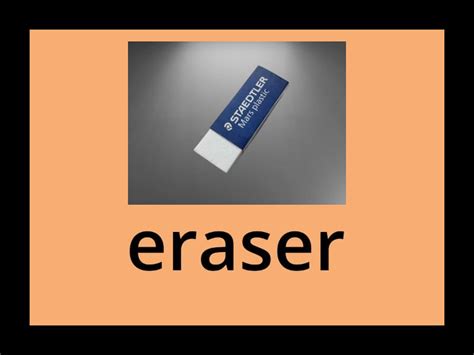 Classroom Objects Flash Cards